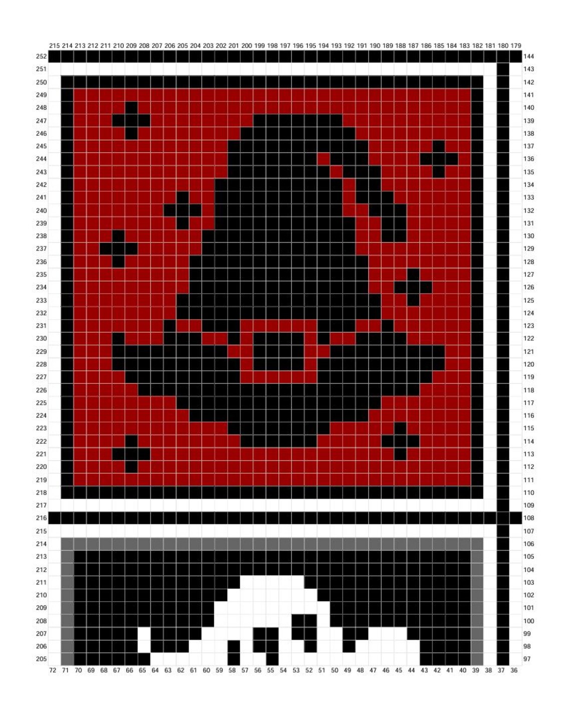 C2C Crochet Pattern/graph: Halloween Blanket. Instant PDF Download. C2C ...