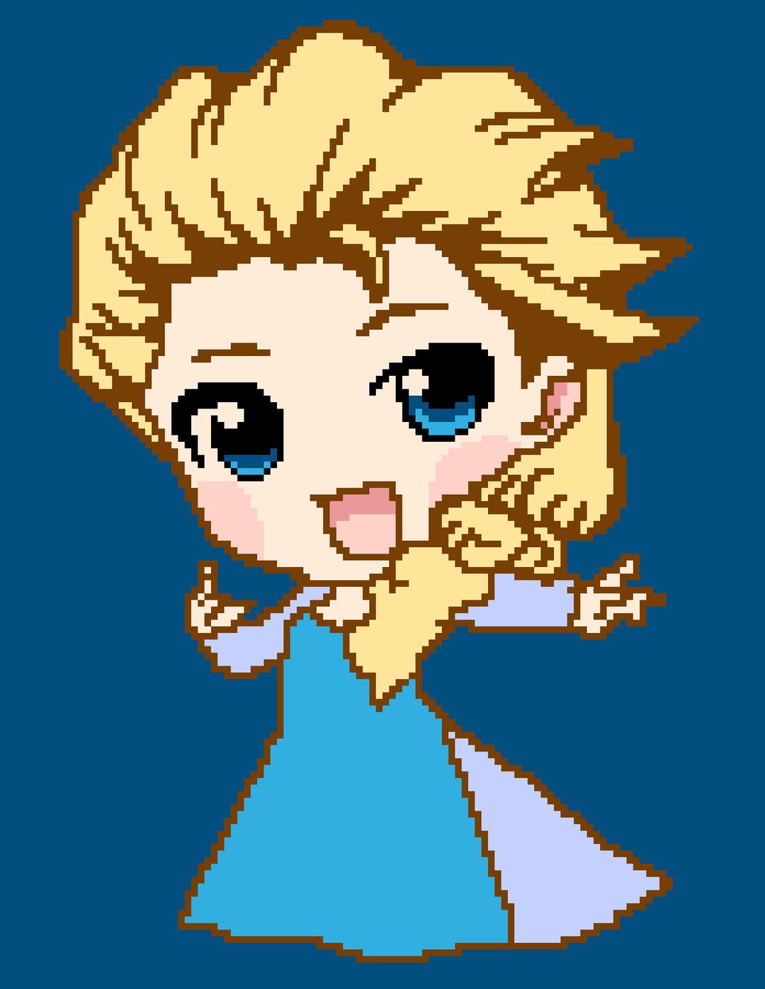 Frozen Elsa C2C Written Crochet Pattern Set. Instant Digital PDF ...