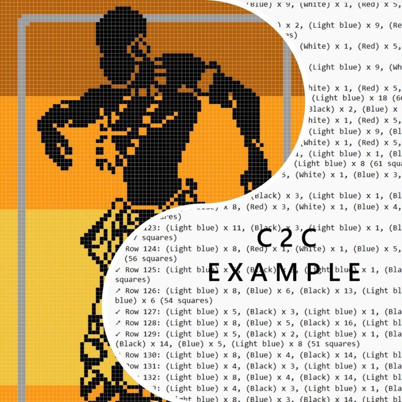 C2C Crochet Chart/diagram. Africa Pattern. Instant PDF Download. Master ...