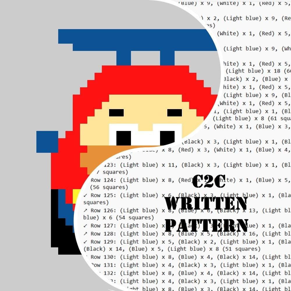 Crochet Pattern C2c/sc/dc/hdc/blanket C2c.tapestry.pdf File.written ...