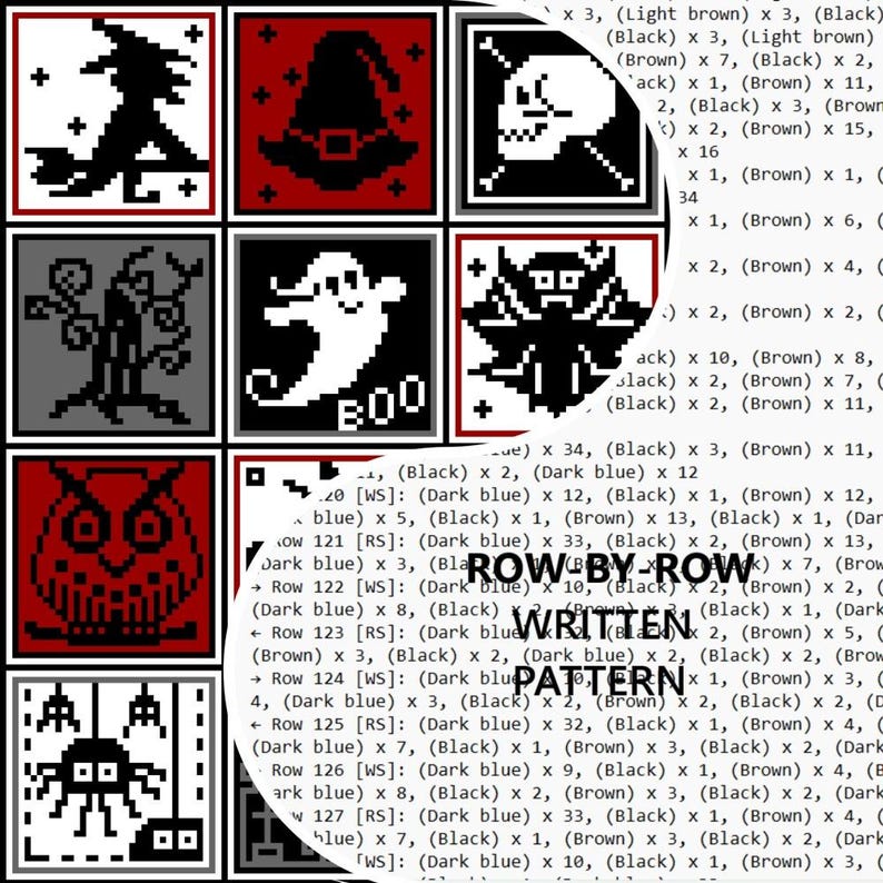 C2C Crochet Pattern/graph: Halloween Blanket. Instant PDF Download. C2C ...