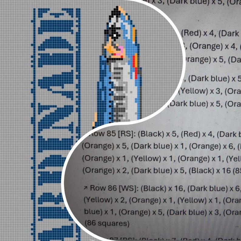 Sardines.grafgan.crochet Pattern C2C. Instant Download of PDF File With ...