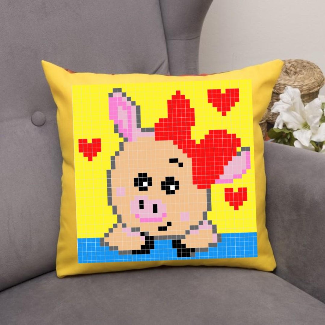 C2C Knitting Pattern. Pattern for Pillowcase. Children's Pillow. - Etsy