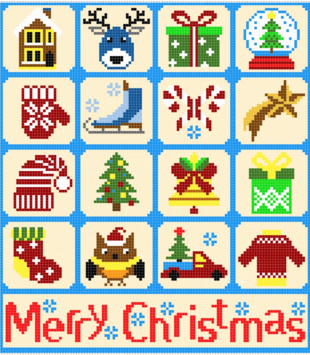 C2C Crochet Blanket/instant PDF Download. Written Description of 17 ...
