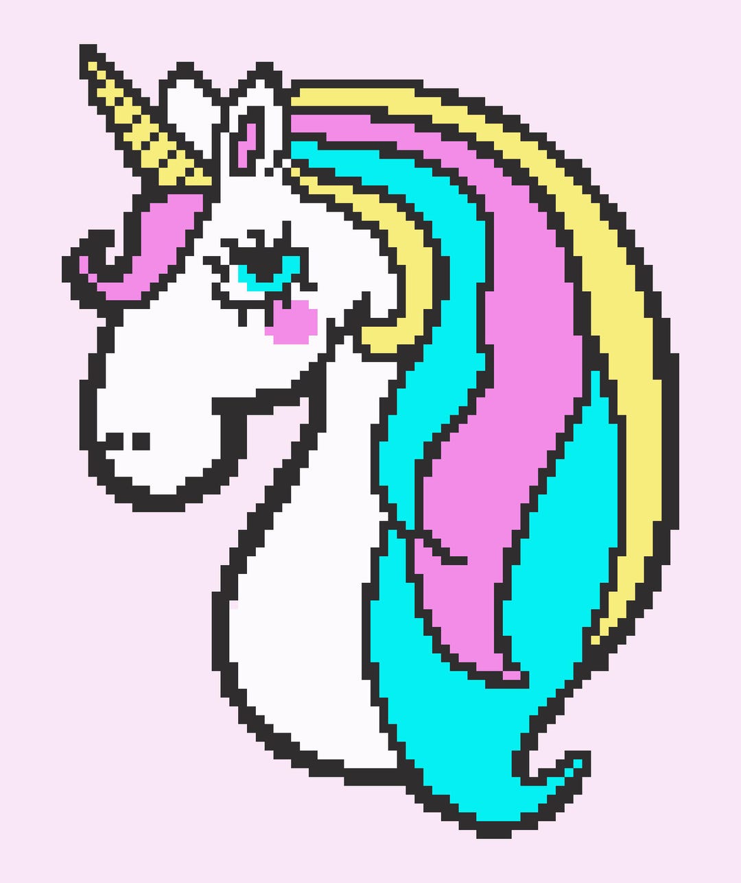 Baby Blanket C2C. Сrochet Pattern C2C. Unicorn Cartoon. Written ...