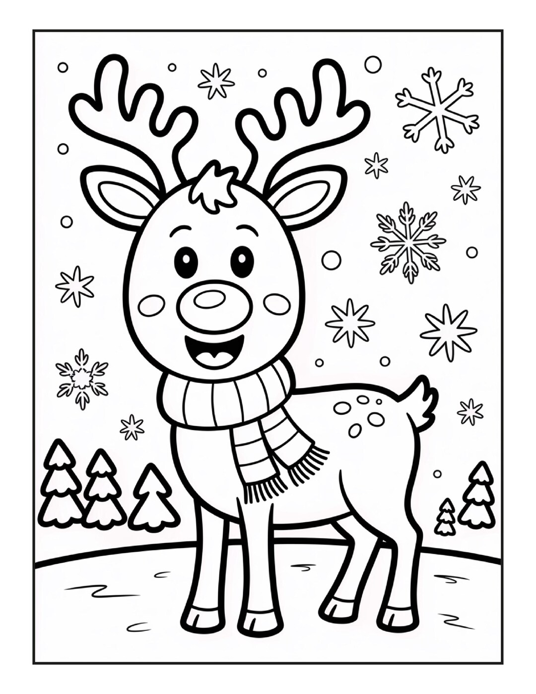 Bestsellers: 50 Christmas Coloring Pages for Kids, Printable Digital ...