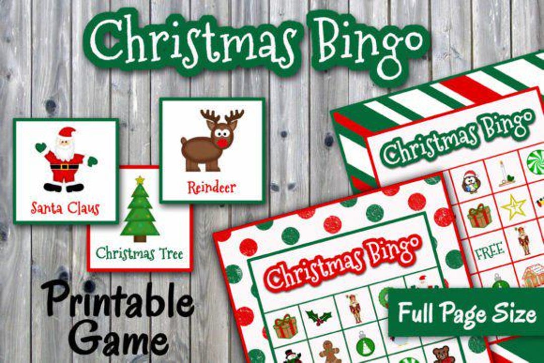 Christmas Bingo, 30 Christmas Bingo Cards, Christmas Games, Christmas ...