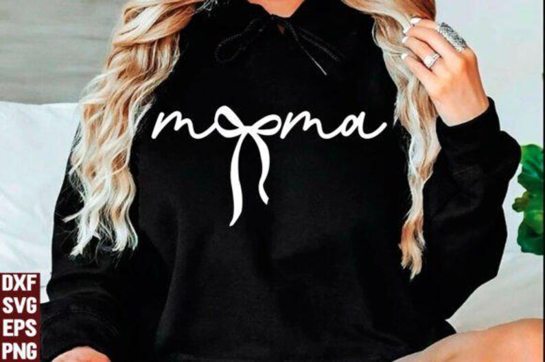 Mama Bow SVG | Bow Design | 1 Motif | SVG PNG DXF EPS | Digital ...