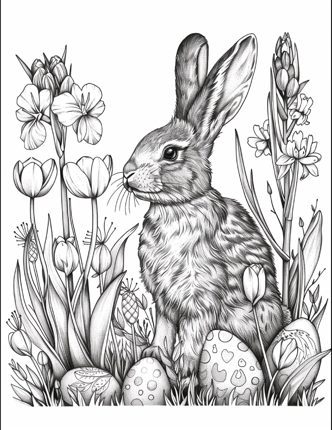 Bestseller 50 Easter Coloring Pages for Kids and Adults, Printable ...