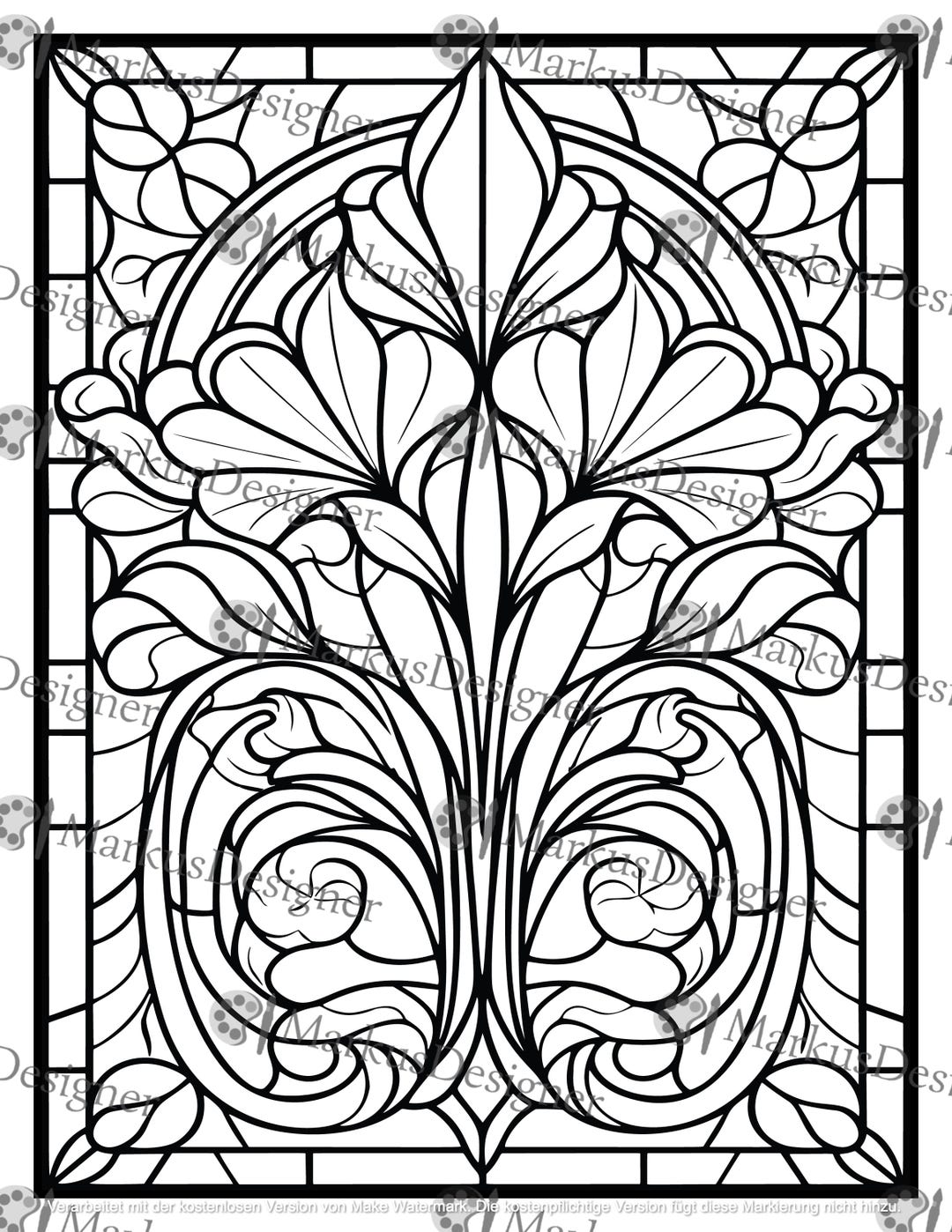 30 Stained Glass Coloring Pages PDF – Stained Glass Coloring Pages ...