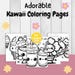 Kawaii Coloring Pages | Bold and Easy | 20 Pages | Cute Coloring Pages ...