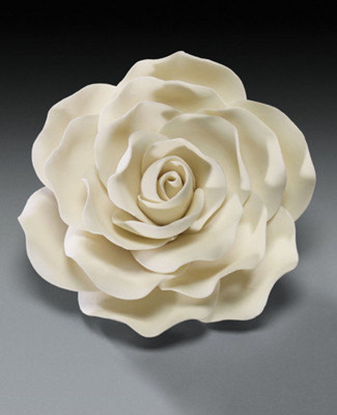 Large Rose Gum Paste Flower for Weddings and Cake Decorating - Etsy