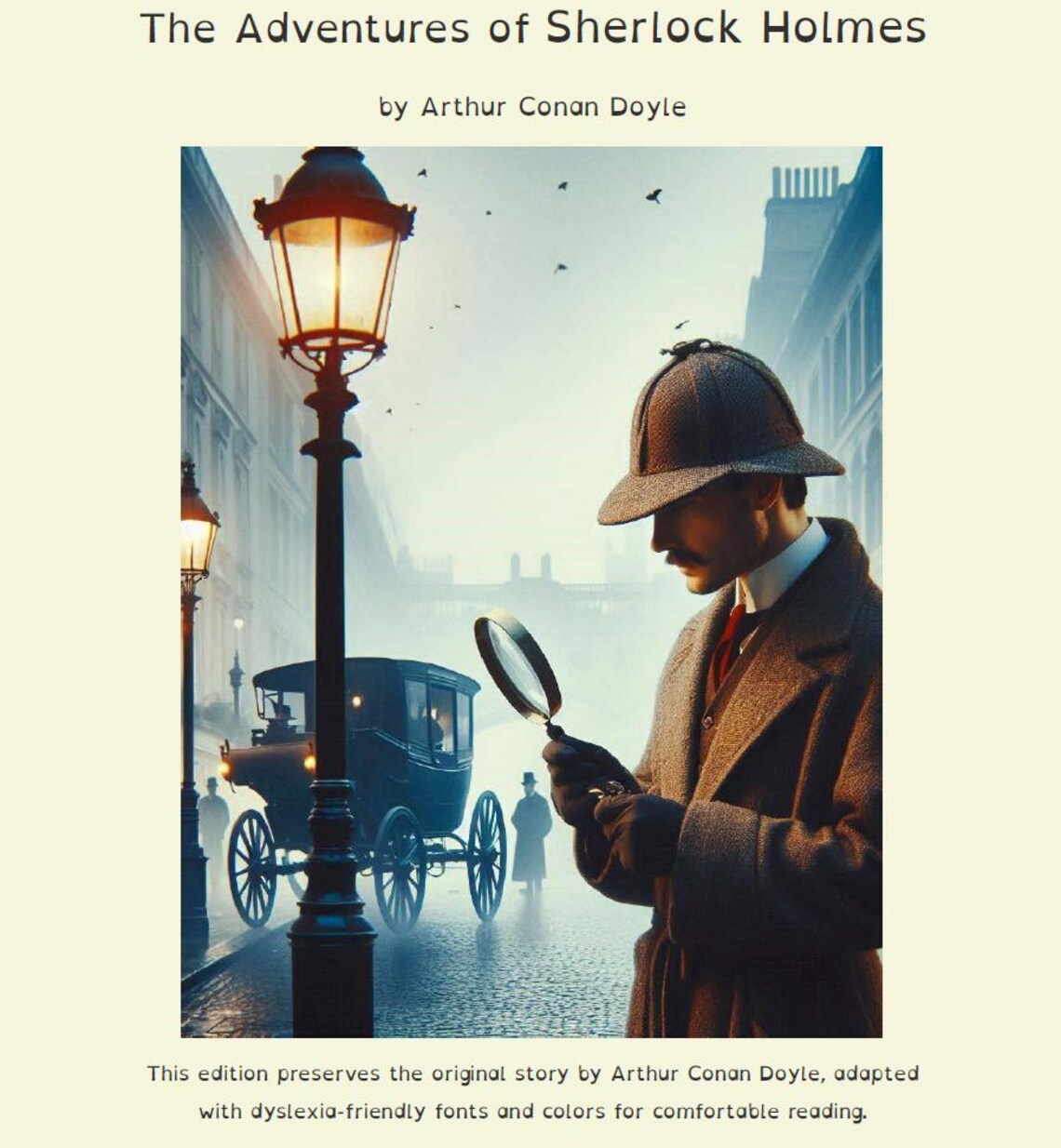 Sherlock Holmes - Dyslexia Friendly Edition - Original Novel by Arthur ...