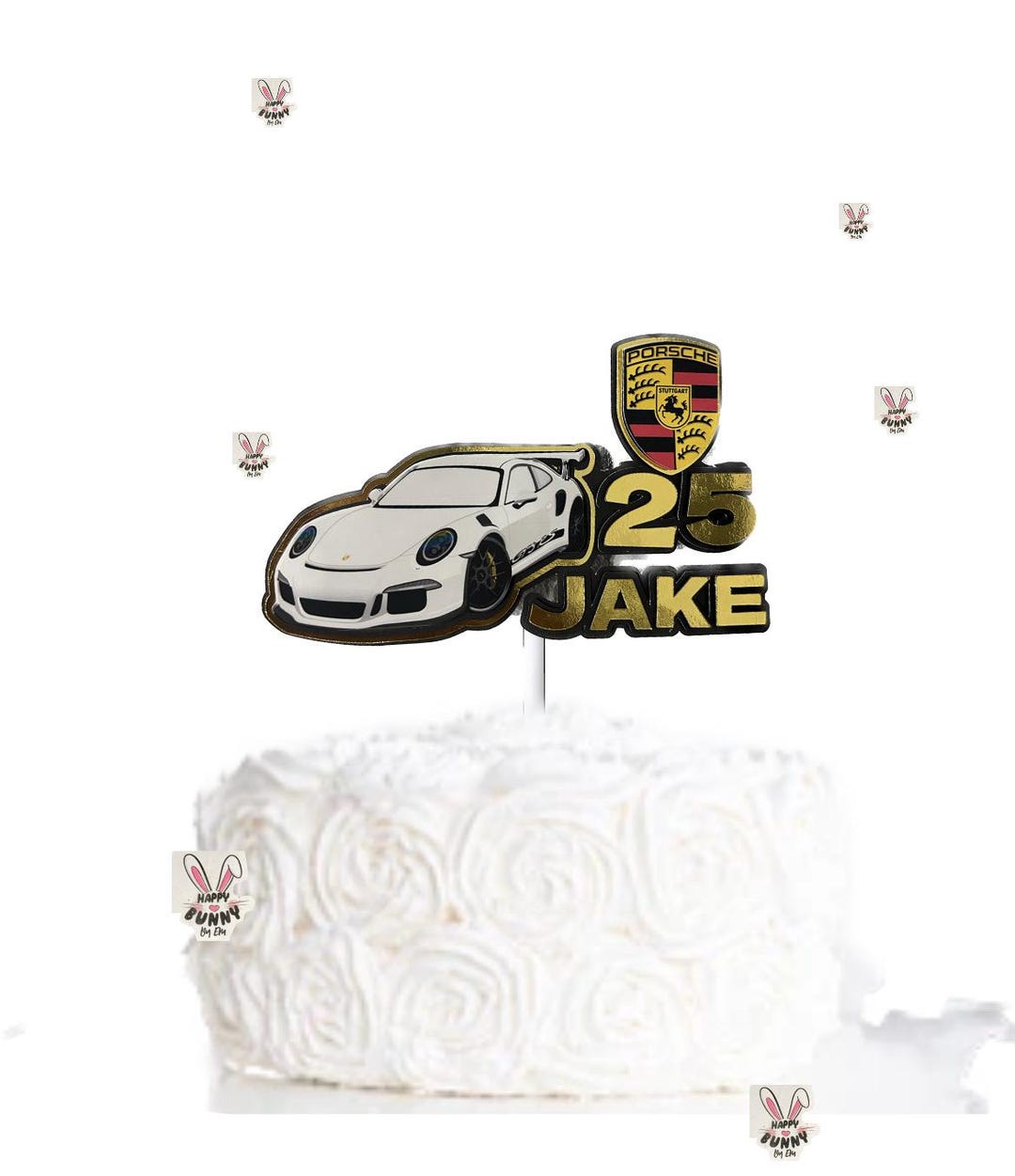 Porsche Car Cake Topper / Porsche Party / Porsche Birthday Theme ...
