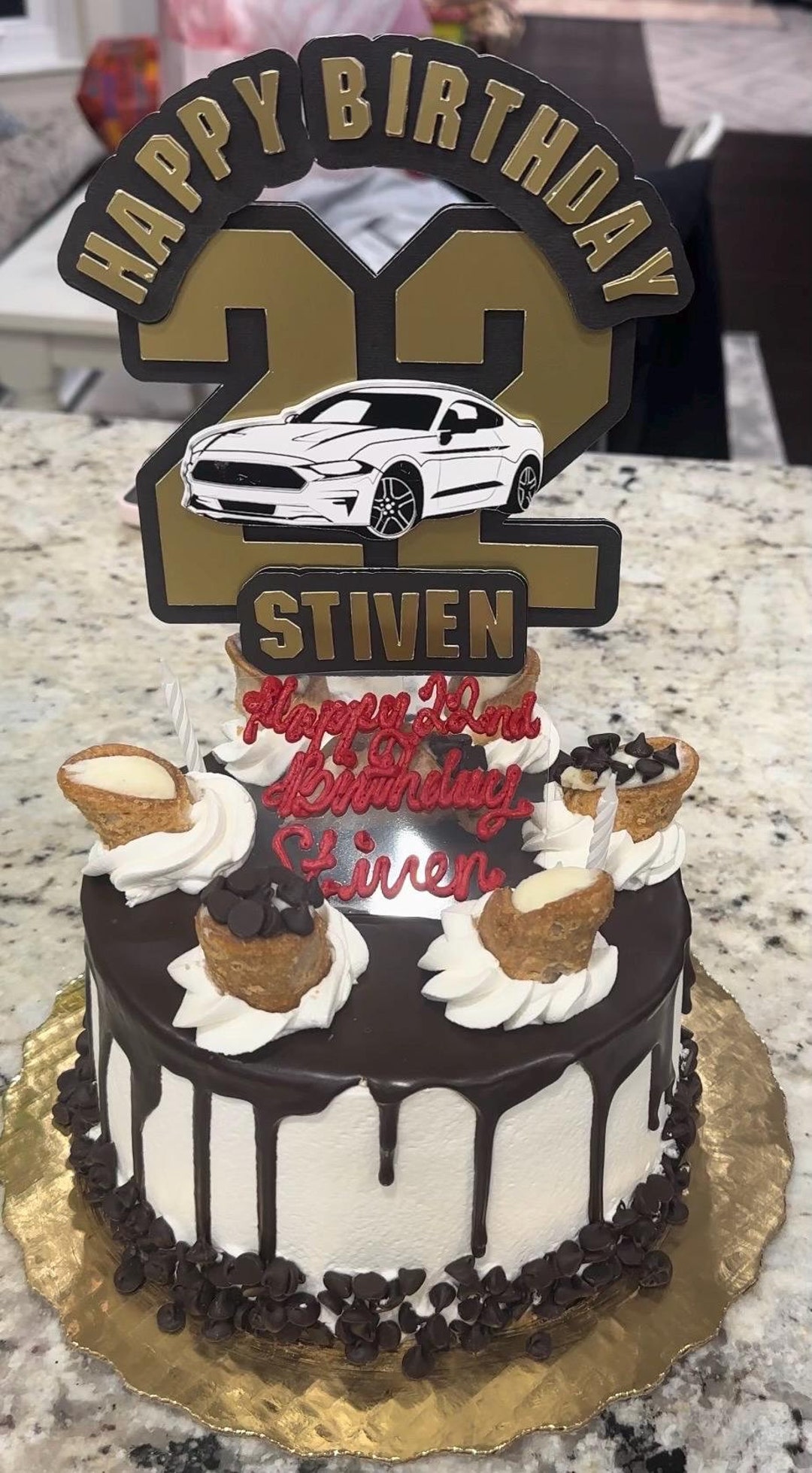 Mustang Car Cake Topper Custom Name Age BMW Cake Topper Car Cake Topper ...