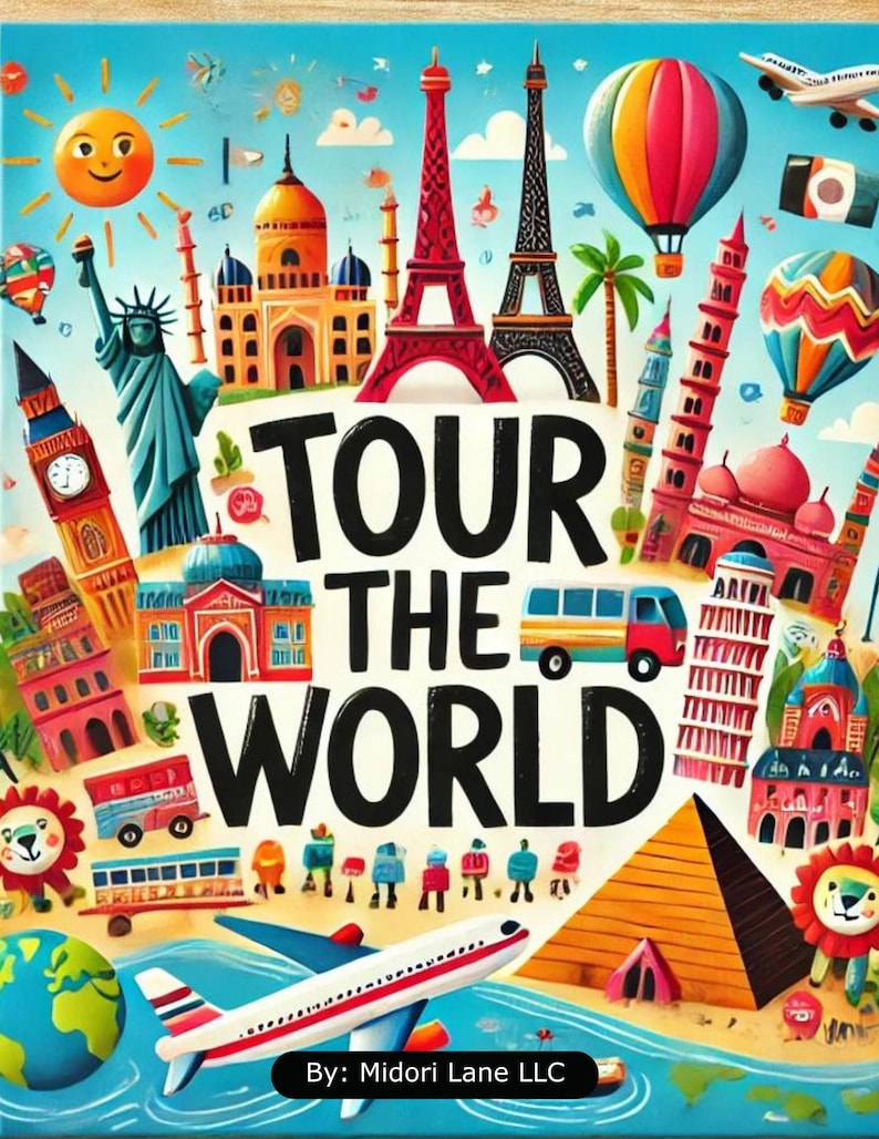 Tour the World Activity Book - Etsy