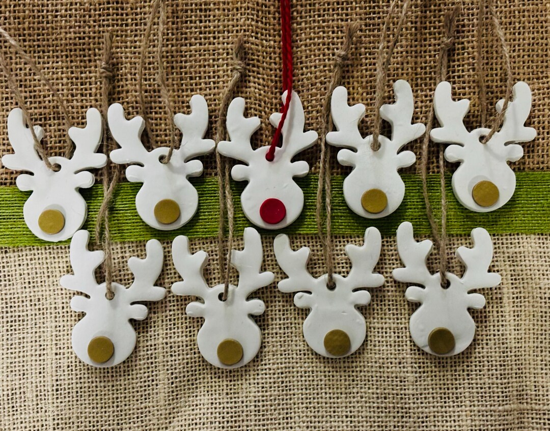 Handmade Reindeer Christmas Ornaments - Etsy