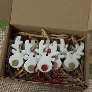 Handmade Reindeer Christmas Ornaments - Etsy