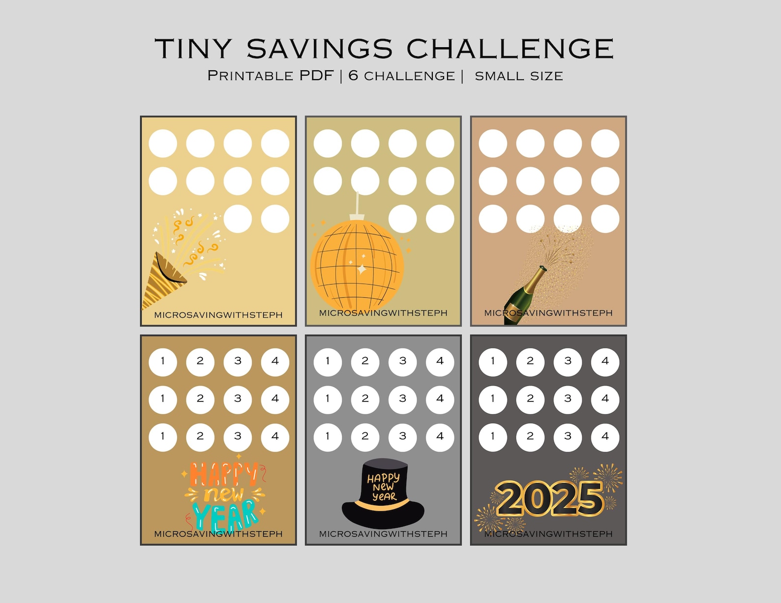 2025 New Years Saving Challenges - Etsy