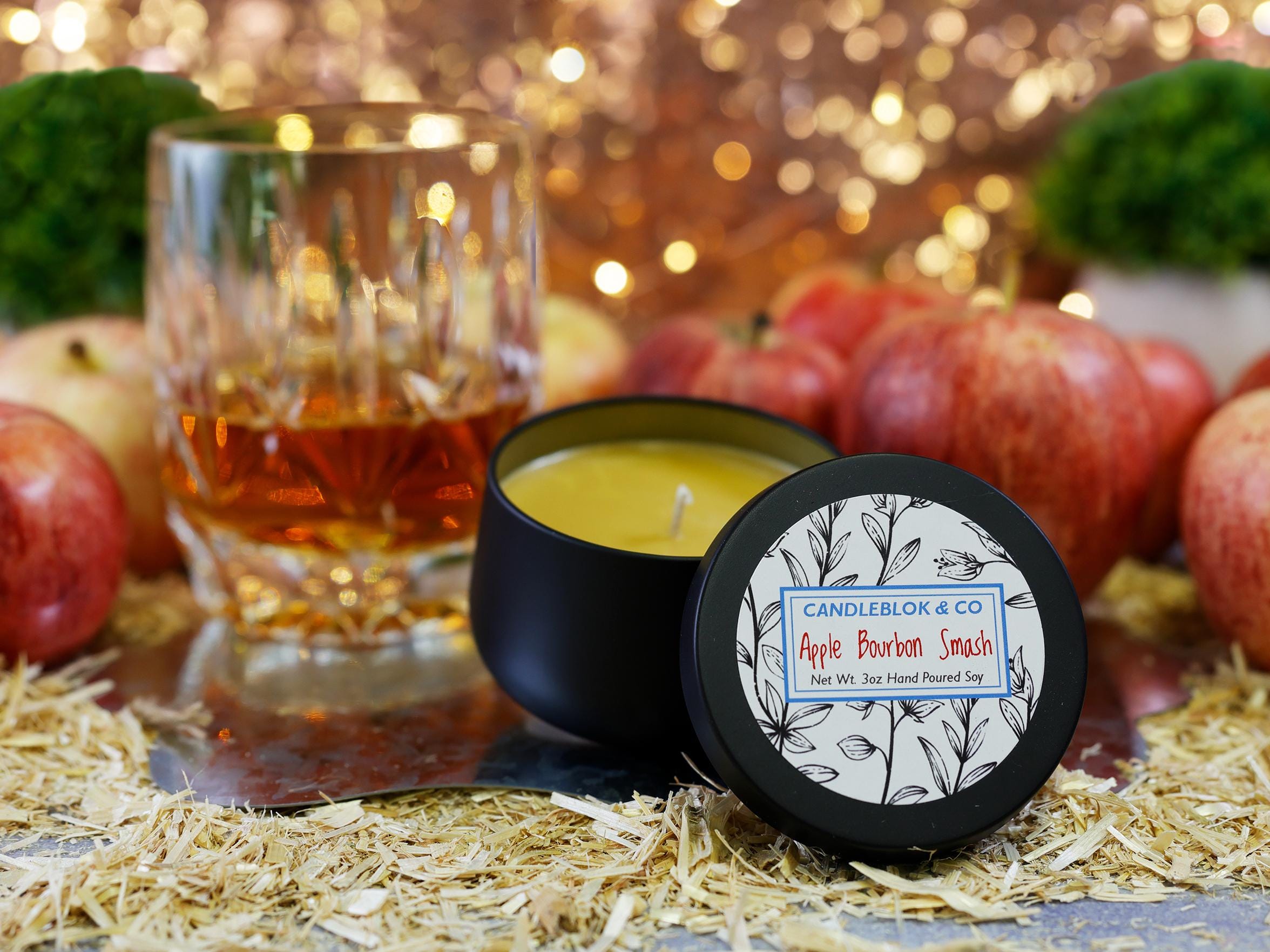 Hand-poured Soy Candle in Black Tin - Etsy