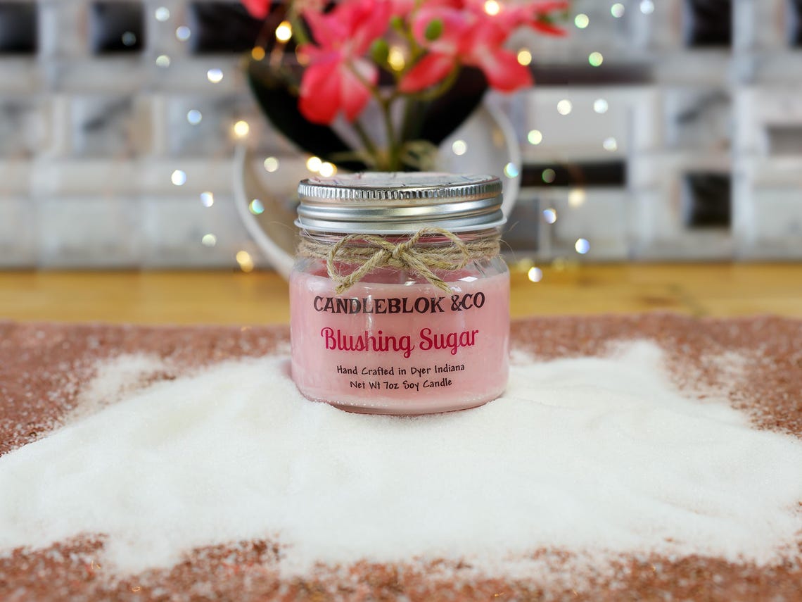Hand-poured Soy Candle in Mason Jar - Etsy