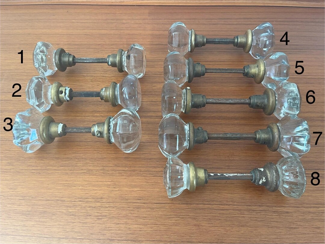 Antique Glass Door Knob - Etsy
