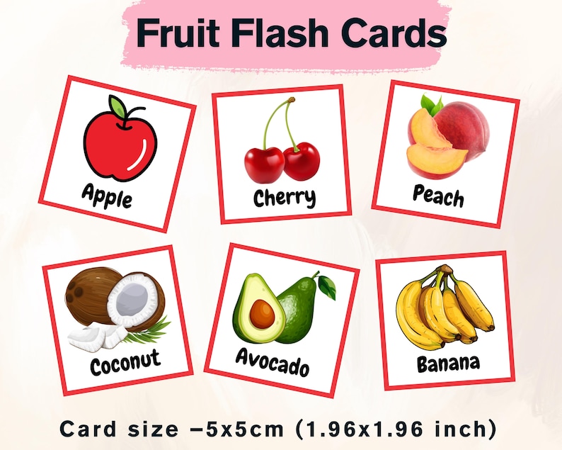 Fruits and Vegetables Flashcards | Preschool Printable PDF | 45 ...