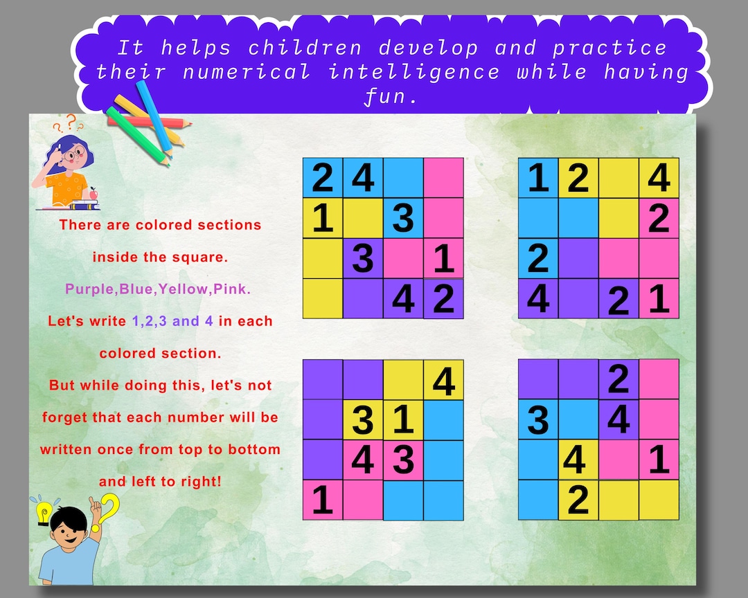Logic & Reasoning Number Games for Kids - Etsy