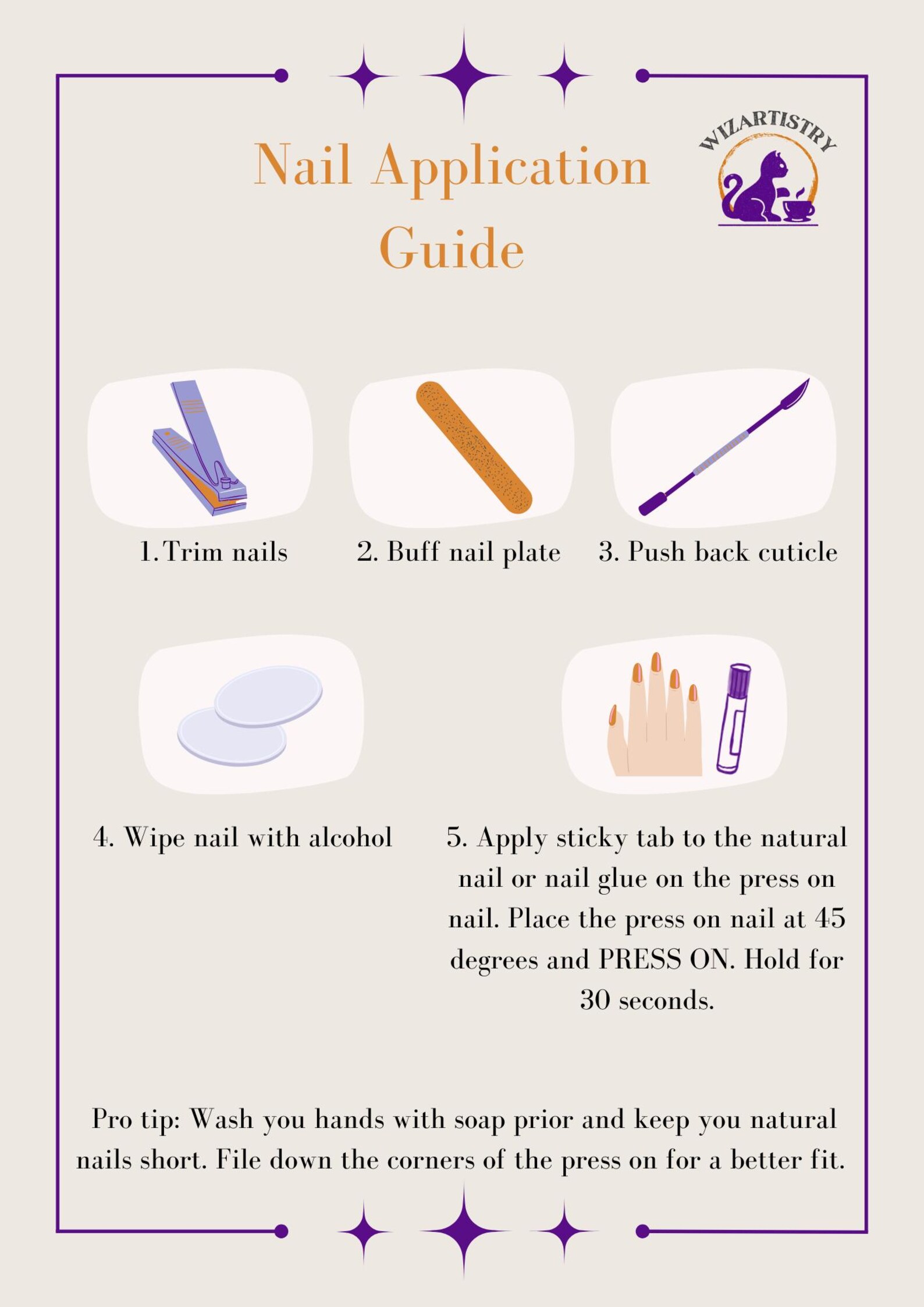 Cosmic Countdown New Year Press-on Nails-- Navy and Gold Galaxy Design ...