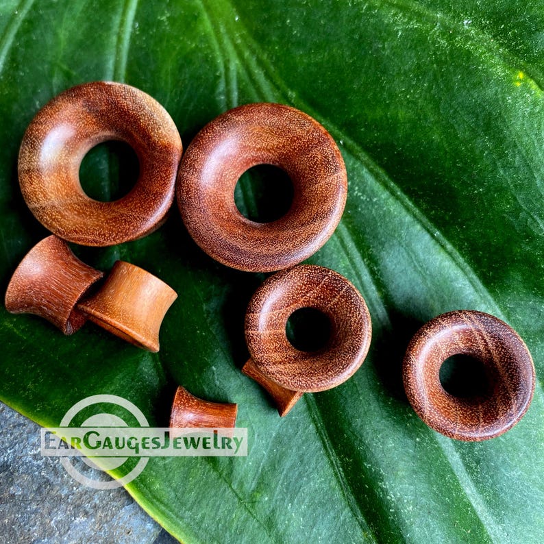 Pair Ear Tunnels, Wood Ear Gauges, Ear Stretch, Plugs and Tunnels - Etsy