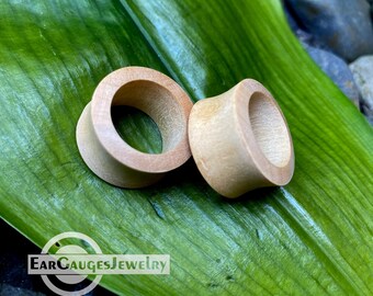 Pair Ear Tunnels, Wood Ear Gauges, Ear Stretch, Plugs and Tunnels - Etsy
