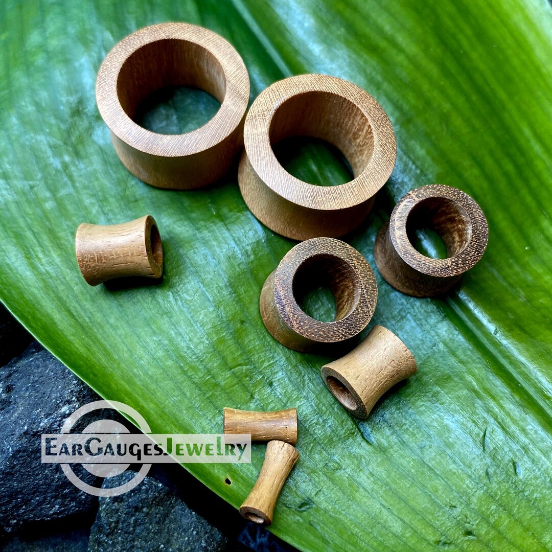 Pair Ear Tunnels, Wood Ear Gauges, Ear Stretch, Plugs and Tunnels - Etsy