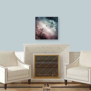 Dramatic Sky Photo PRINT Fine Art Decor Bird Flying - Etsy