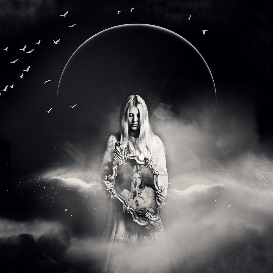 Gemini Secrets PRINT - New Moon Photo, Surreal Fine Art Ghost Night ...