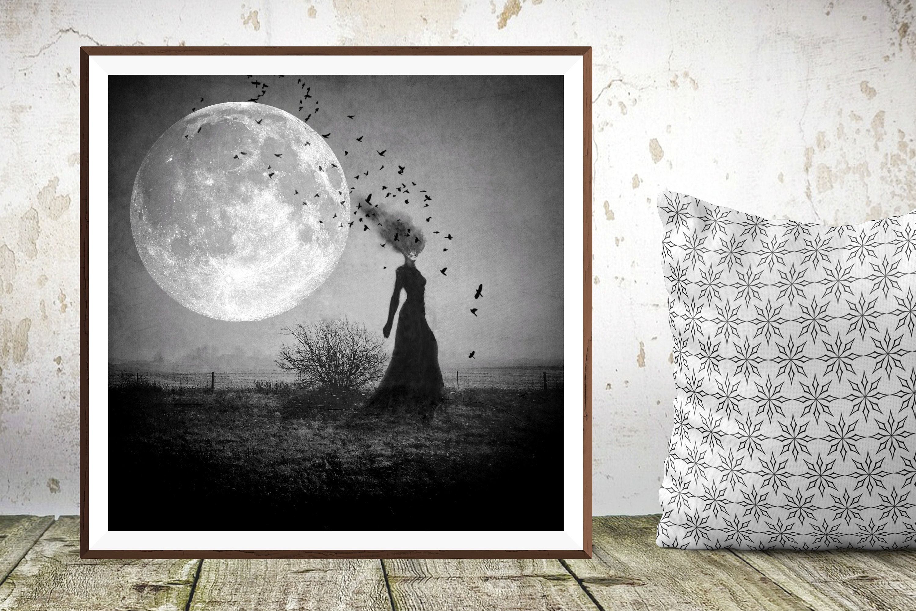 The Witching Hour PRINT Full Super Moon Photo Goddess | Etsy
