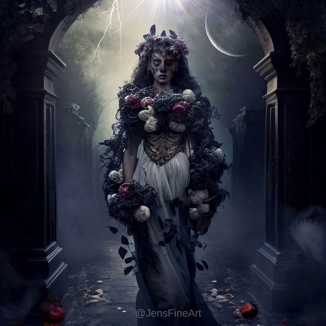 Persephone PRINT - Dark Goddess Photo Greek Mythology Astrology Pagan ...