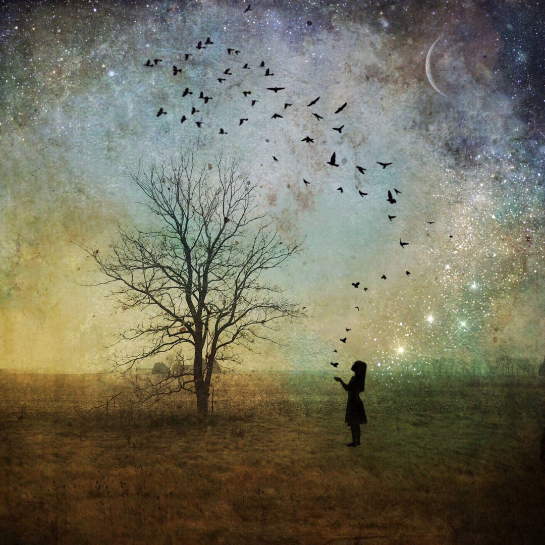 We Are the Magic PRINT - Astrology Star Photo, New Moon Child Girl ...