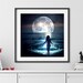 Spell Water PRINT - Pisces Full Moon Photo Ocean Lake Deep Wall Art ...