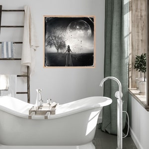 Balancing the Elements PRINT - Full Moon Libra Scales Photo Surreal ...