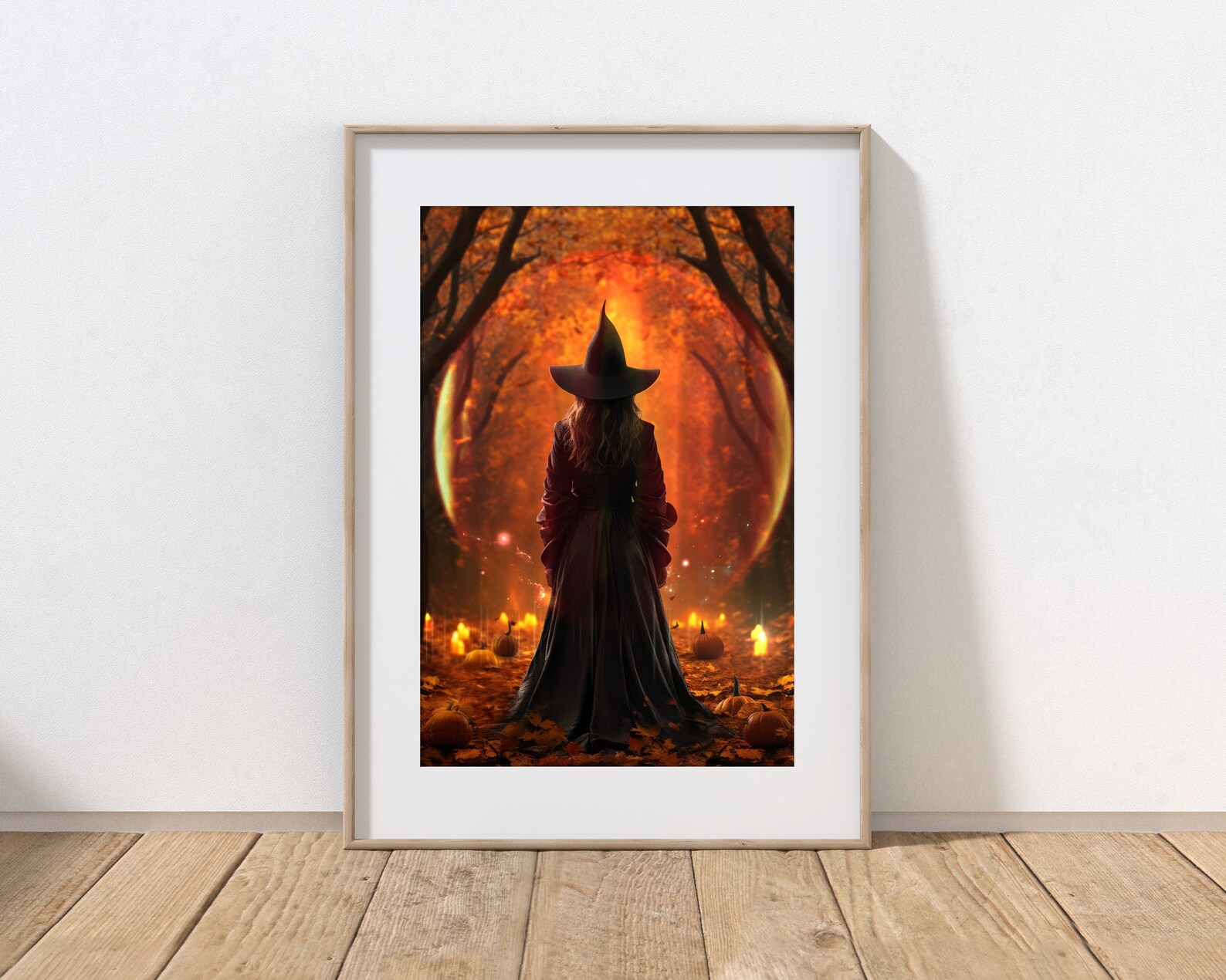 Trick or Treat PRINT - Witch Photo Forest Goddess Autumn Spell Magic ...