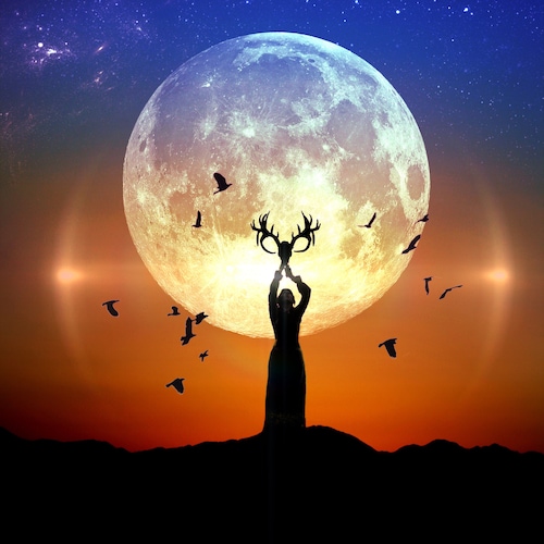 Libra Man PRINT Full Moon Photo Surreal Landscape Fine Art - Etsy