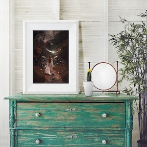 Moon Fae PRINT Forest Fairytale Fairy Virgo Taurus Photo Woods Surreal ...