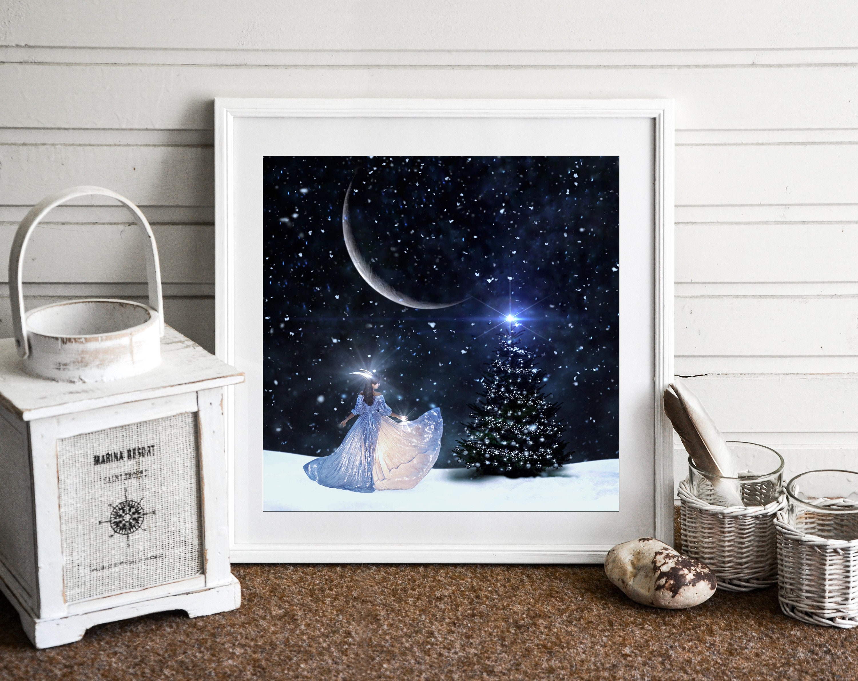 Winter Solstice Magic PRINT - Capricorn New Moon Photo Christmas Tree ...