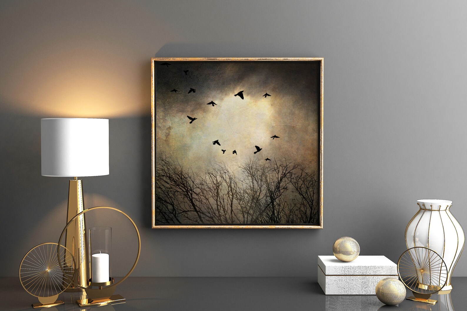 Circle of Life PRINT - Birds Tree Fine Art Surreal Photo, Bedroom Home ...