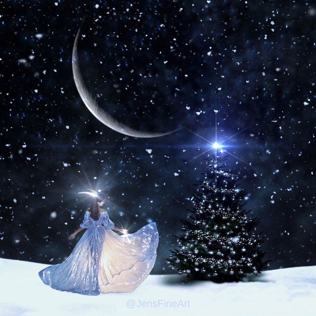 Winter Solstice Magic PRINT - Capricorn New Moon Photo Christmas Tree ...