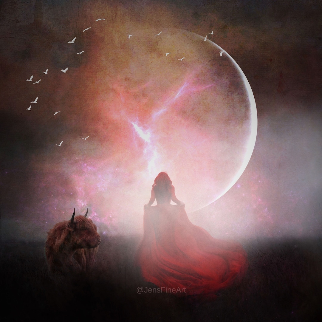 Time Traveler PRINT - New Moon Taurus Photo, Magical Mystical Woman ...