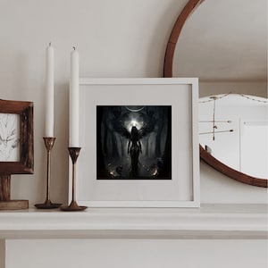 Lilith PRINT Dark Goddess Witch Demon New Moon Feminine Gothic Art ...