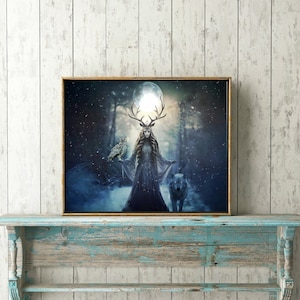 Queen of Winter PRINT - Yule Goddess Witch Solstice Photo December Wall ...