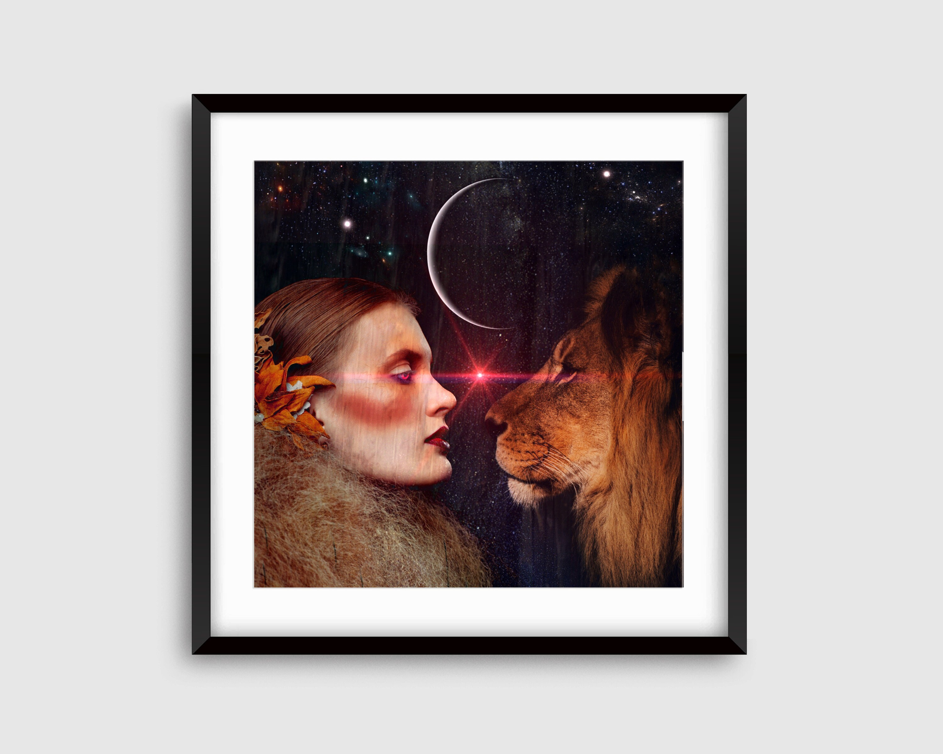 Lion's Gate PRINT - Leo New Moon Photo Lion Spirit Animal Wall Art Home ...