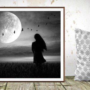 Mercury Retrograde Photo, Surreal Landscape Home Decor Night Sky ...